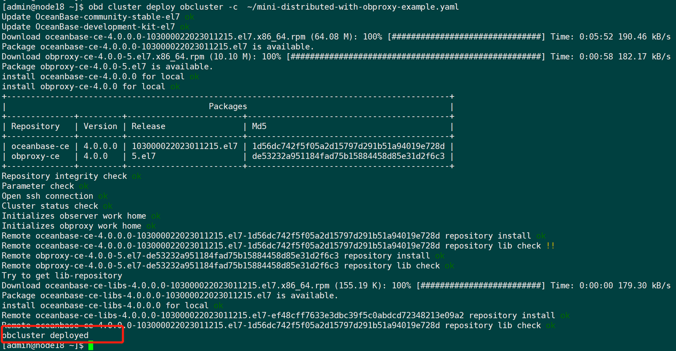 通过OBD部署OB-4.0.0集群、并使用OCP接管OB集群操作步骤 - 活动与 OUG 唠嗑 - 社区问答- OceanBase社区-分布式数据库