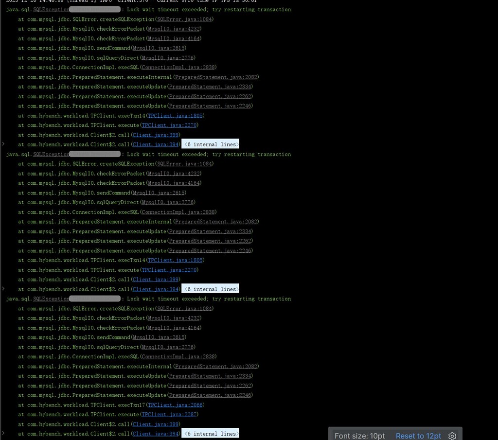执行查询事务报错Lock wait timeout exceeded, try restarting transaction - OceanBase 技术问题 - 社区问答 ...