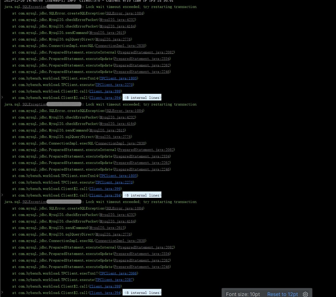 执行查询事务报错lock Wait Timeout Exceeded Try Restarting Transaction Oceanbase 技术问题 社区问答