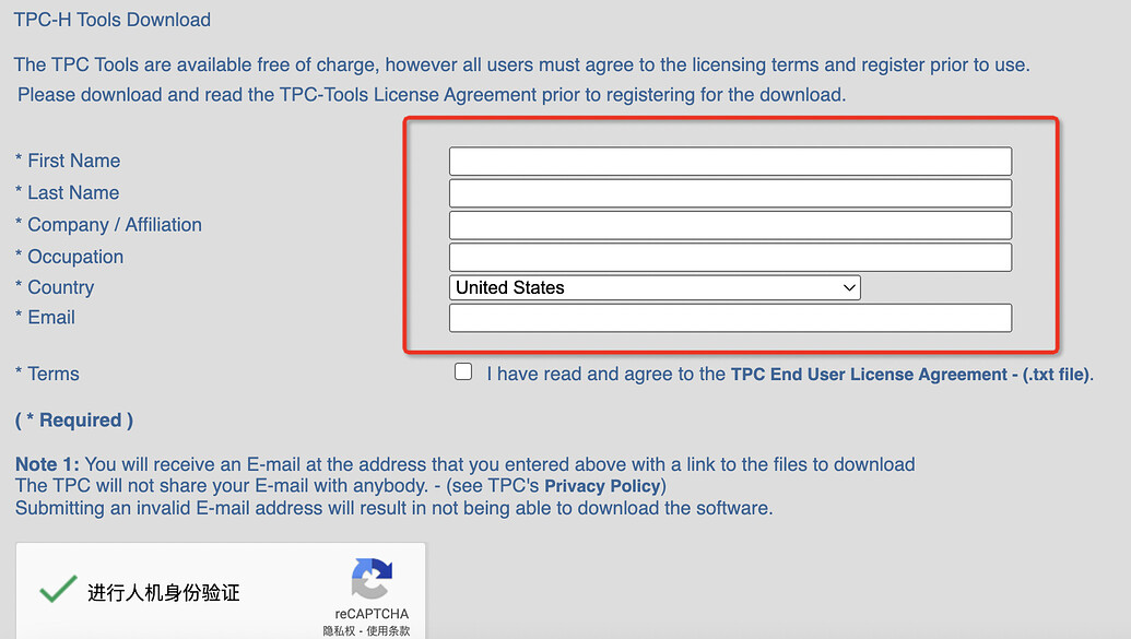 怎么下载tpc-h tool,我这边报错 - OceanBase - 社区问答- OceanBase社区-分布式数据库